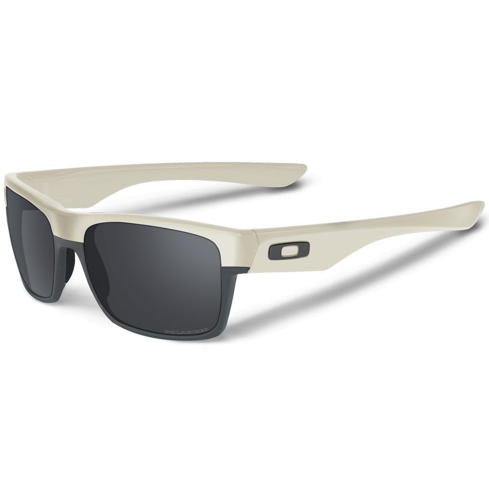 Oakley TwoFace Matte Cloud Sunglasses with Black Iridium Polarized Lens