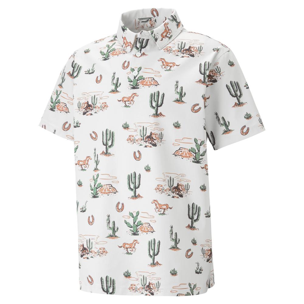 PUMA Waste Management Vented Polo Shirt Eggnog